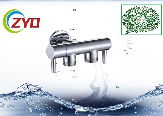 2-Way Shower Mixer Diverter for Showerhand And Toilet Hose With Wall Mounted in Brushed Nickel Bathroom Accessory
