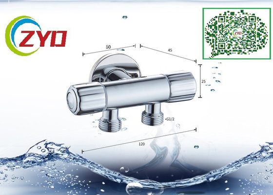 2-Way Shower Mixer Diverter for Showerhand And Toilet Hose With Wall Mounted in Brushed Nickel Bathroom Accessory