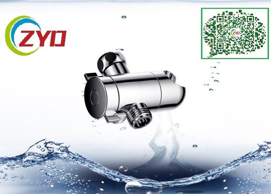 1/2 Malex1/2Malex1/2Female Bathroom Three Way T-adapter Chrome Finish Water Diverter For Shower hand,Shower Tube ,Hose