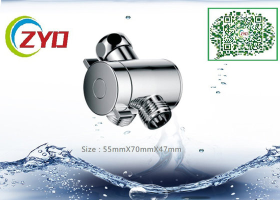 1/2 Malex1/2Malex1/2Female Bathroom Three Way T-adapter Chrome Finish Water Diverter For Shower hand,Shower Tube ,Hose