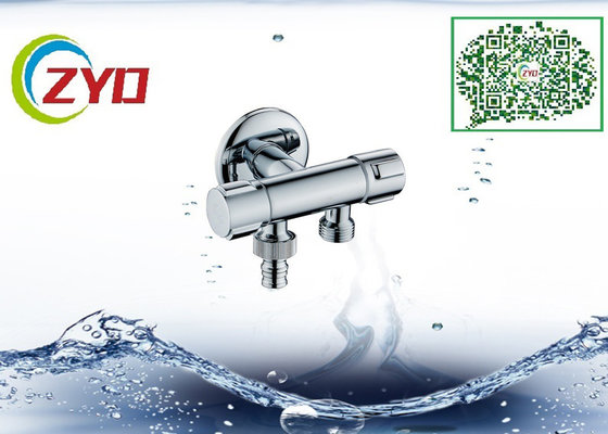 2WAY T-adapter  Brass Nickle Brushed Handheld Water Flow Adjustable Shower Faucet Water diverter  or Water Seperater
