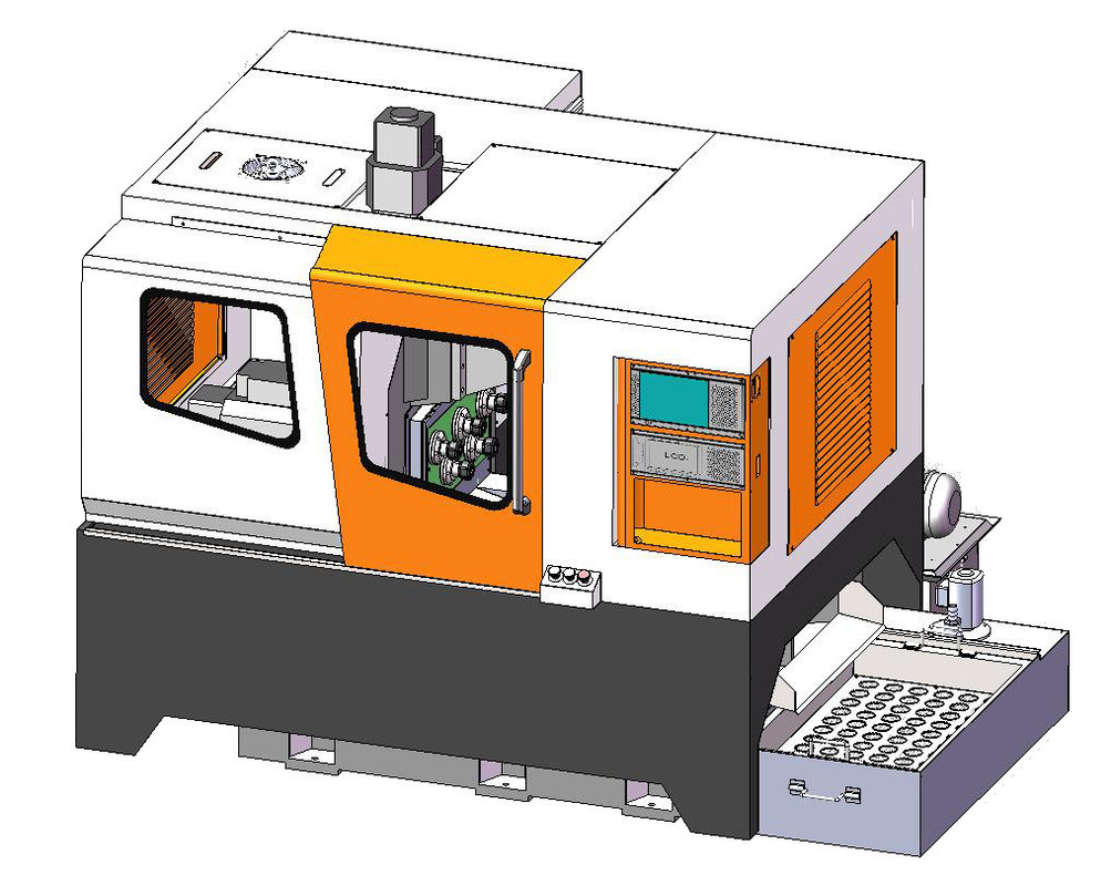 Auto Eight Spindle Special Purpose Machines Full Tracking Mode Cnc Rotary Transfer Machine