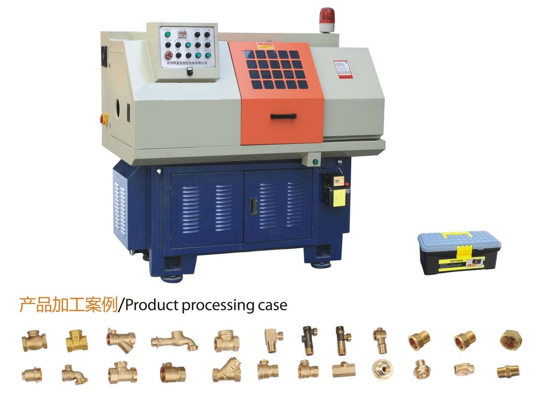 Semi Automatic Lathe Turning Machine / Spindle Horizontal CNC Metal Machine Metal Profile Machining