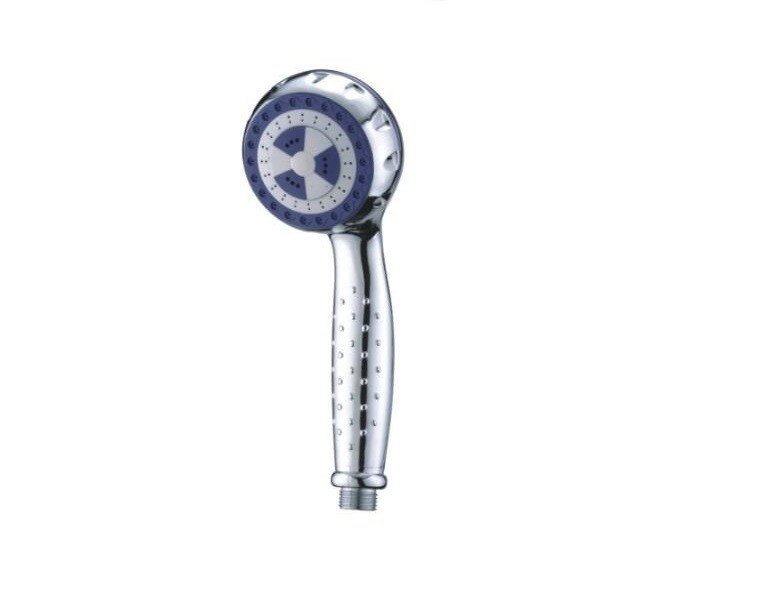 ZYD-2017 Five Fuction Water Saving  Round Shape ABS Plastic Injection Chrome Plated Bathroom Accessory Shower Hand