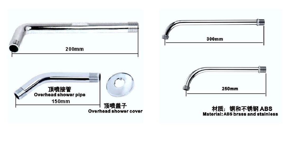 Long Stainless Steel Flexible Shower Head Extension Pipe Room Temperature With Bubble Bag