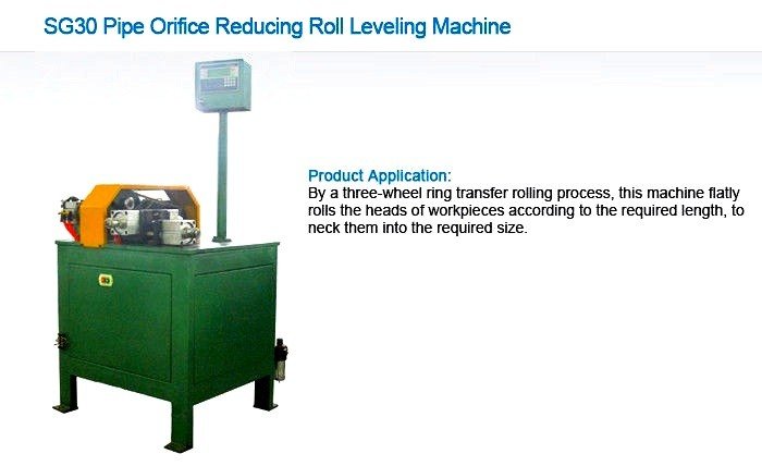 Deep Wave Pipe Production Line , Pipe Orifice Reducing Roll Leveling Machine