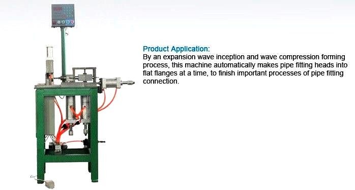 No Waste Pipe Production Line , Type Joint Flange Forming Machine