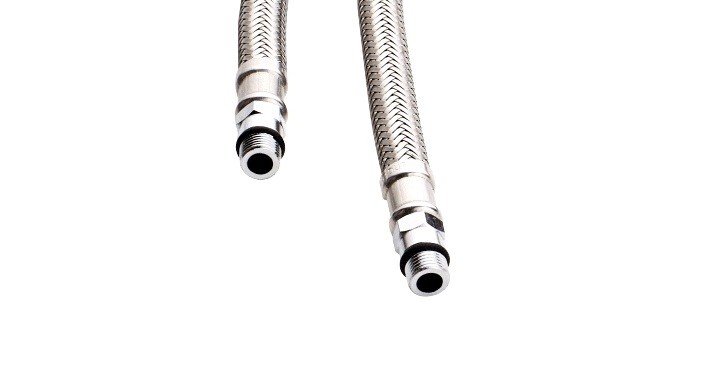 ZYD-B02 F1/2XM10 Stainless Steel  201 Wire EPDM Rubber Inner Pipe  Braided Plumbing Flexible Hose For Kitchen Faucet