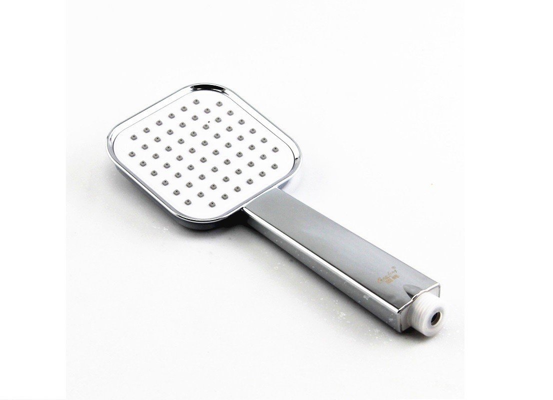 Square shape one function chrome plating high pressure water saving bathroom hand shower