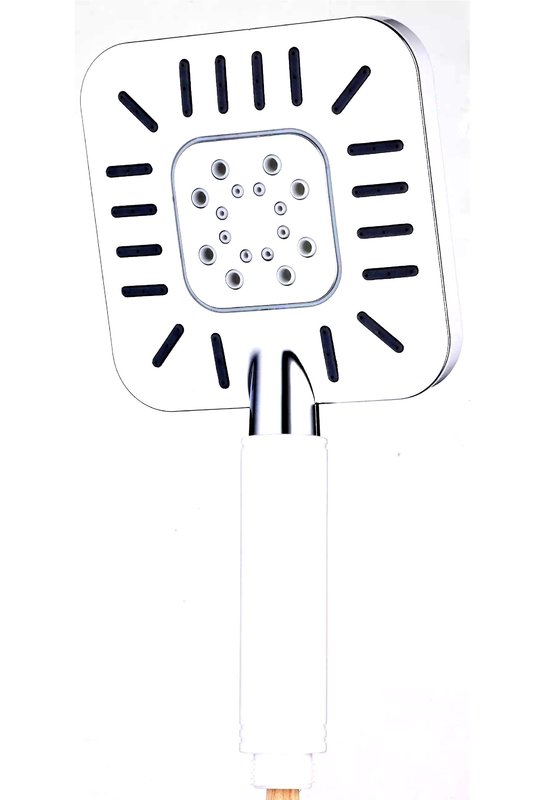 Square shape one function chrome plating high pressure water saving bathroom hand shower