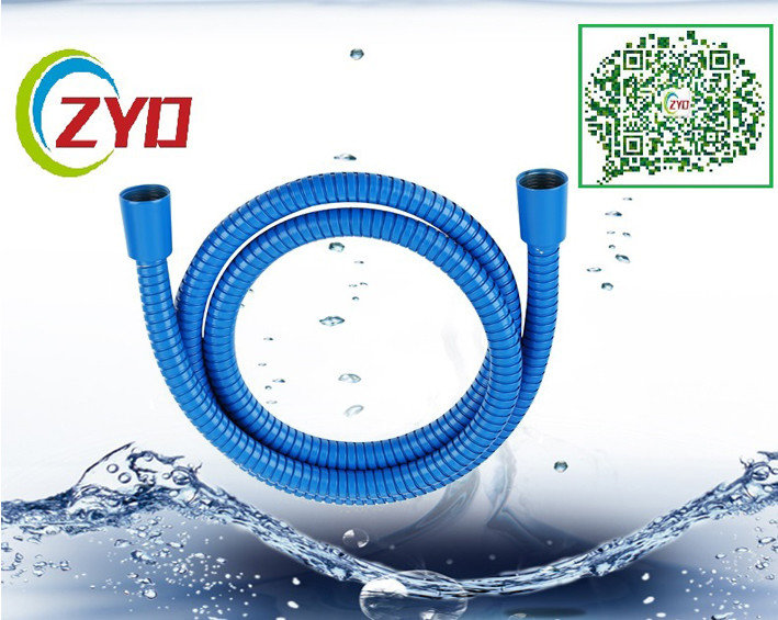 Stainless Steel Double Buckle Extra Long Shower Head Hose Bathroom Handheld Metal Chrome Flexible Shower Hose
