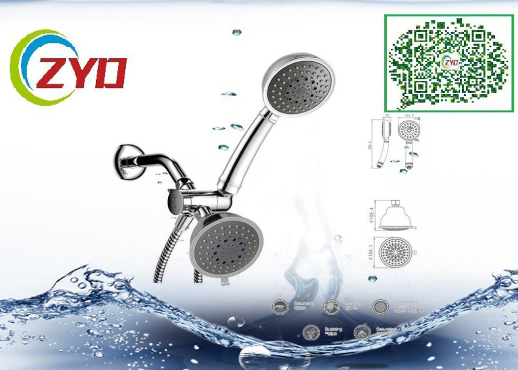 ABS Universal  1/2" Three Way (1 in 2 out) Chrome Finsh Shower Arm Mounted  Multi-Functional  Shower Diverter