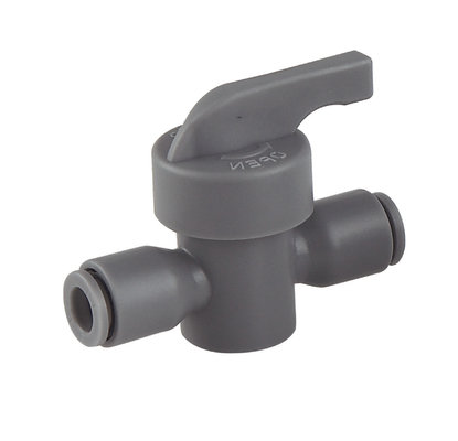 Collet Push To Lock Tube Fittings Liquids and Gas Hose Connector Push On Shut Off Valve