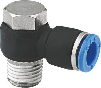 90 Degree Banjo Elbow NPT Threaded Fittings , Pneumatic One Touch Fittings
