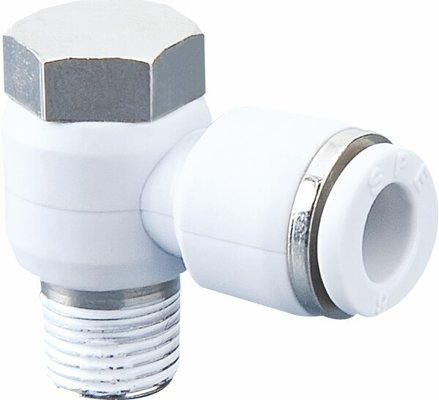 90 Degree Banjo Elbow NPT Threaded Fittings , Pneumatic One Touch Fittings