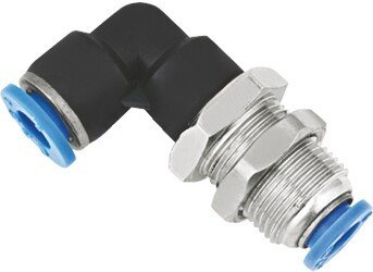 90-degree Bulkhead Elbow One Touch Pneumatic Push in Fittings