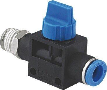 One Touch Push To Connect Pneumatic Hand Valve For Turn On Off Air Flow