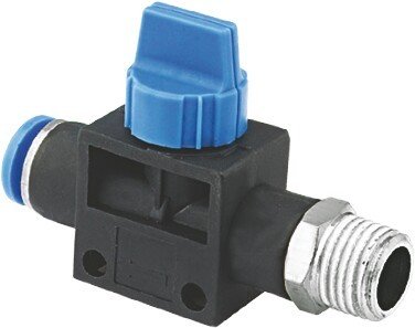 Metric Air Pressure Switch Pneumatic Hand Valve One Touch Push to Connect