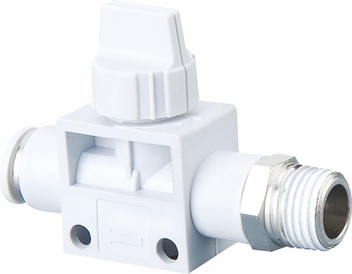 Metric Air Pressure Switch Pneumatic Hand Valve One Touch Push to Connect