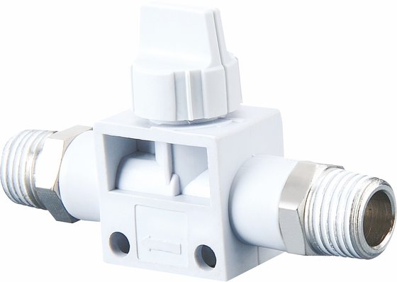 Lightweight Hand Control Manual Shut Off Valve Pneumatic Quick Connect Hose Fittings