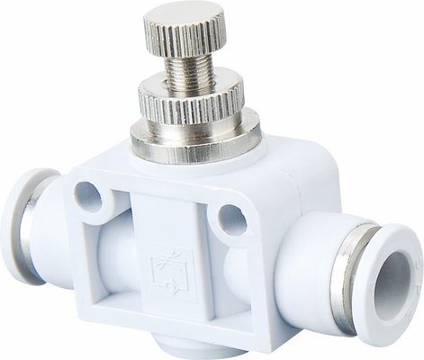 One Way Pneumatic Flow Control Valves For Connecting To Male Plug In Connections