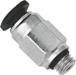 Male Straight bulkhead Miniature Pneumatic Fittings with Brass Nickel Plating