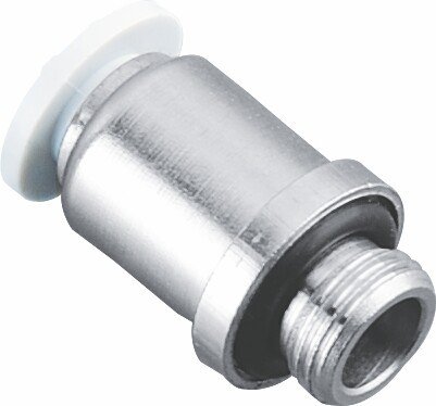 Nickel Planting Pneumatic Brass Push To Connect Fittings With Male Straight Run Body