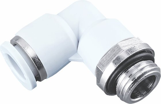 Pneumatic Push In Male Elbow G Thread Fittings L Shaped Quick Connect