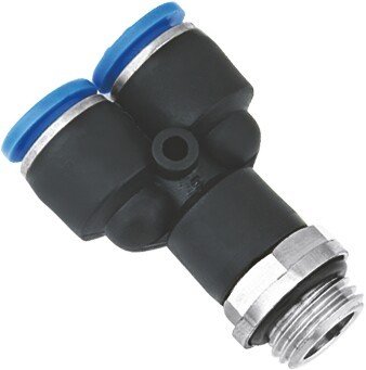 One Touch Metric Y Shape Pneumatic Tube Fittings To Connect Two Tubes