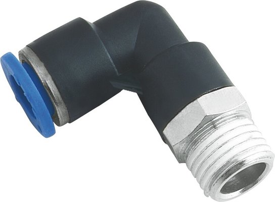 Brass Nickel Planting Pneumatic Push in Male Elbow BSPT Threaded Fittings