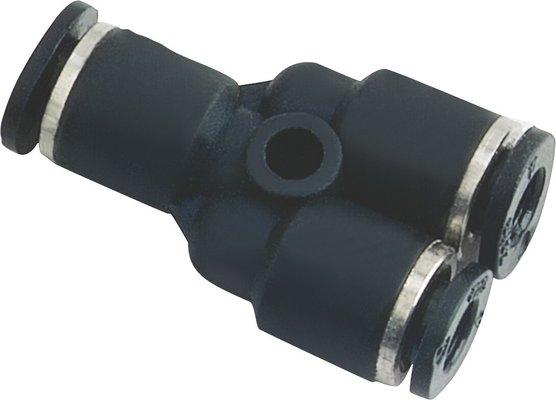 Y Shaped Minature Pneumatic Fittings , Push To Connect Pneumatic Airline Fittings