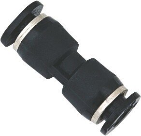 Union Straight Pneumatic Hose Connectors / One Touch Pneumatic Tube Fittings