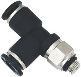 1/4" Miniature Pneumatic Fittings Push in Connect Female Branch Tee