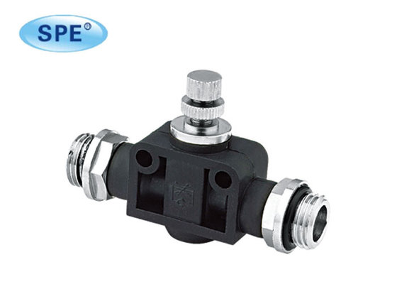 Air Pneumatic Flow Control Valves With Push To Connect Fitting Right Angle
