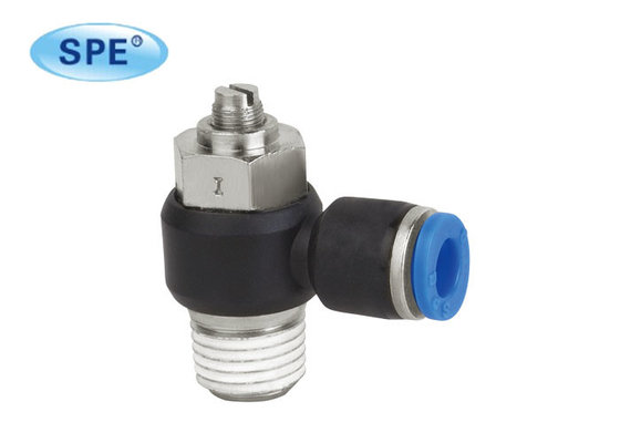 Air Speed Control Pneumatic Flow Control Valves One Touch Quick Release