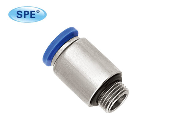 Male Straight Pneumatic Quick Connect Fittings Faster Inline Connector