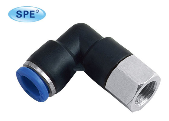 Air Metric Push To Connect Fittings , Pneumatic Connectors Fittings One Touch Quick Release