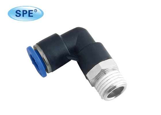Air Metric Push To Connect Fittings , Pneumatic Connectors Fittings One Touch Quick Release