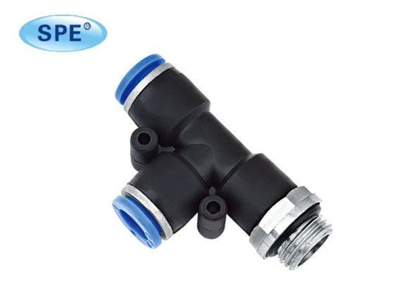 Branch Tee Push To Connect Air Hose FittingsTube Fittings With G Thread