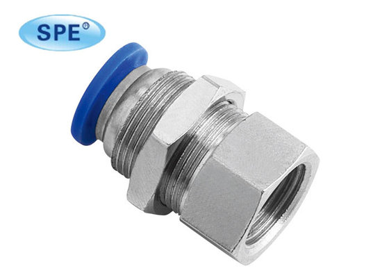 4mm Bulkhead Female Straight G Thread Fittings Connector Push To Connect