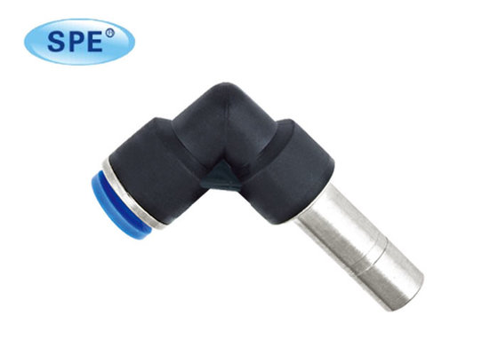T Shape Quick Connect Pneumatic Push Fittings 3 Way Air Push In Connector