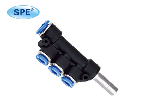 Nickel Plate Brass Air Pneumatic Push Fittings Push To Fit Connectors