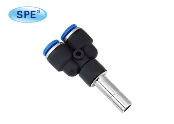 Small Y Style One Touch Pneumatic Push Fittings Splitter Plug In Reducer