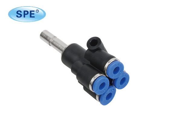 Small Y Style One Touch Pneumatic Push Fittings Splitter Plug In Reducer
