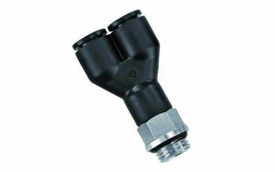 Union Y Shaped Air Pneumatic Push In Fittings Quick Push To Connect