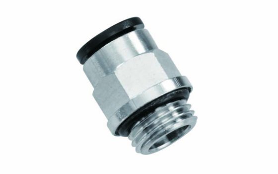 Inline Bulkhead Union Nickel Plate Brass Pneumatic Fittings For Connecting Two Tubes