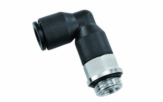 Bulkhead Elbow Pneumatic Tube Fittings Push In To Connect Quick Release