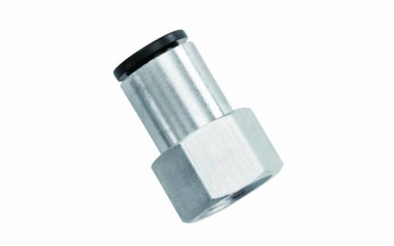 Inline Bulkhead Union Nickel Plate Brass Pneumatic Fittings For Connecting Two Tubes