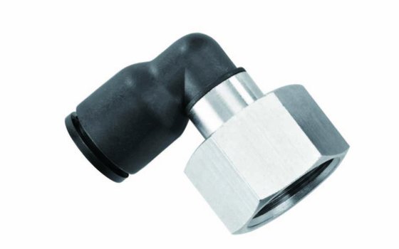 Bulkhead Elbow Pneumatic Tube Fittings Push In To Connect Quick Release