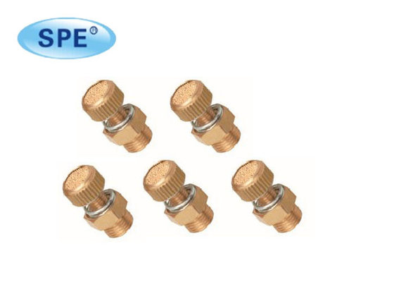 BSLM Style Brass Flat Air Pneumatic Exhaust Muffler 1/4 Inch 1/8 Inch